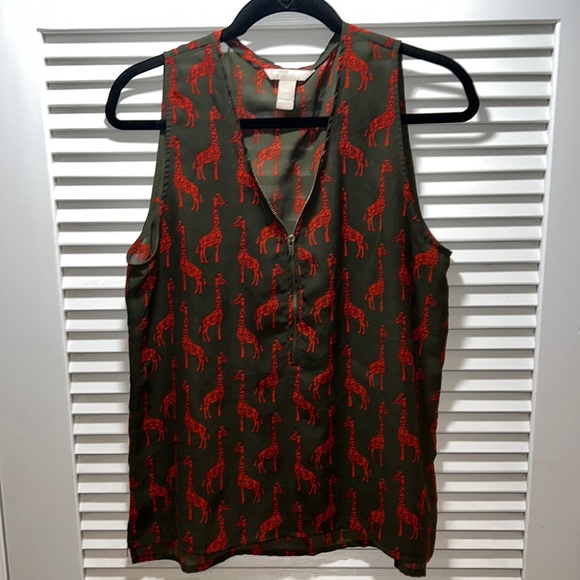 Banana Republic Factory | Tops | Banana Republic Factory Giraffe Tank ...